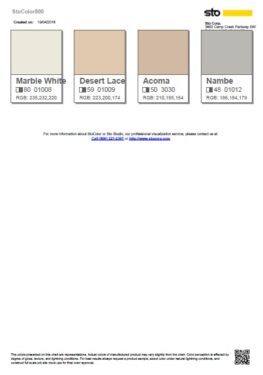 STO Stucco Color Charts