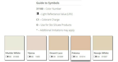 STO Stucco Color Charts