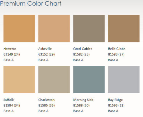 8 of the Most Popular Stucco Color Charts!