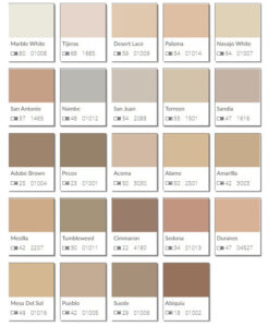 7 Of The Most Popular Stucco Color Charts, All In One Place!