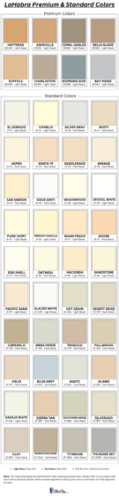 LaHabra's Premium & Standard Stucco Color Chart | 48 In Total!