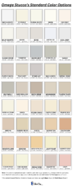 8 of the Most Popular Stucco Color Charts!