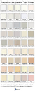 8 of the Most Popular Stucco Color Charts!