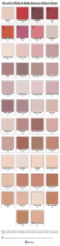 Dryvit’s Pink & Red Stucco Colors Chart | 46 Colors!