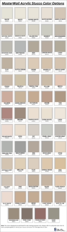 MasterWall Acrylic Color Chart | 64 Colors To Explore!