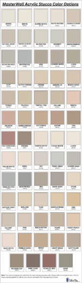 MasterWall Acrylic Color Chart | 64 Colors To Explore!