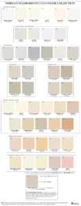 Omega's 45 Standard Stucco Color Chart Options!
