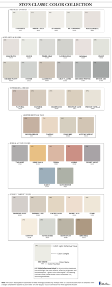 STO Stucco Color Charts